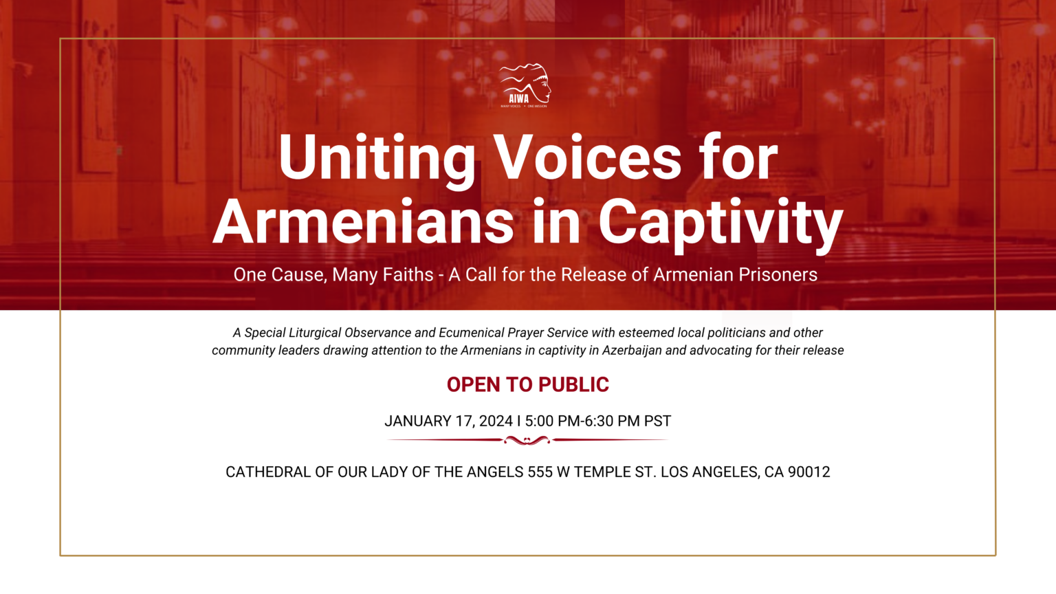 One Cause, Many Faiths - Uniting Voices for Armenians in Captivity by ...
